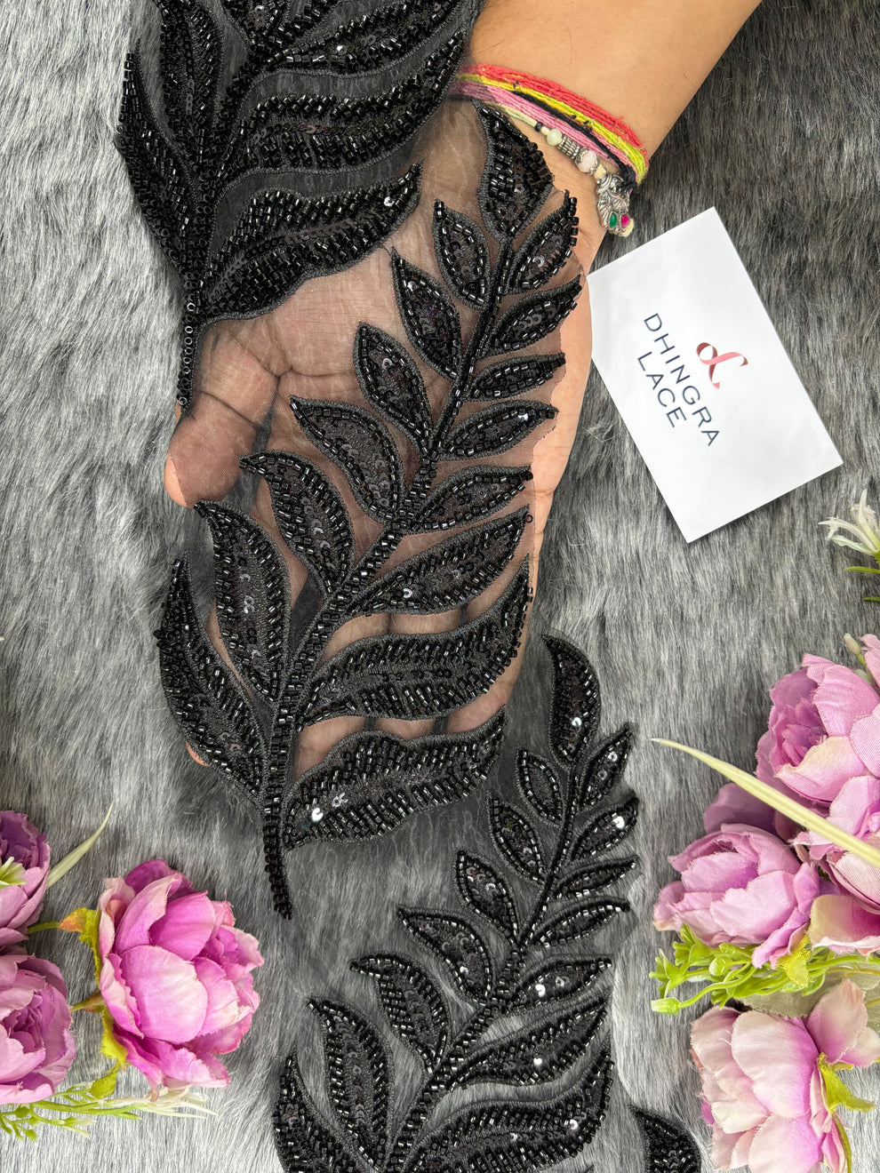 Beautiful Handwork Sequence And Cutpipe Work Lace 161124 ( 6 Patch in ...